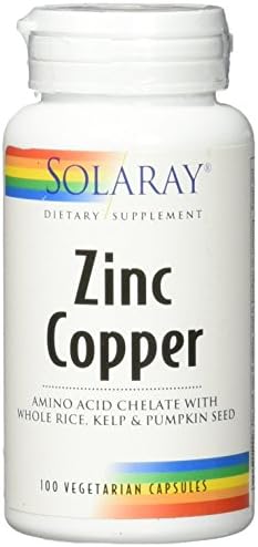 Amazon.com: Solaray Zinc + Copper Amino Acid Chelate VCapsules, 100 ...