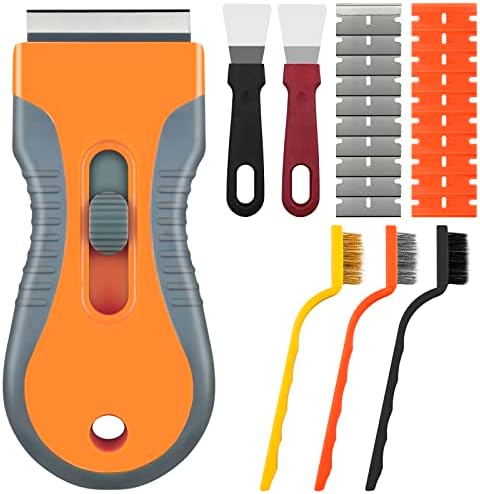 Flintronic Plastic Scraper with 20PCS Plastic Blades, Window Scrapers ...