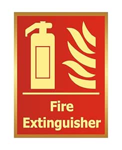 SMaRT Fire Extinguisher Self Adhesive Matt Laminated Vinyl Sign ...