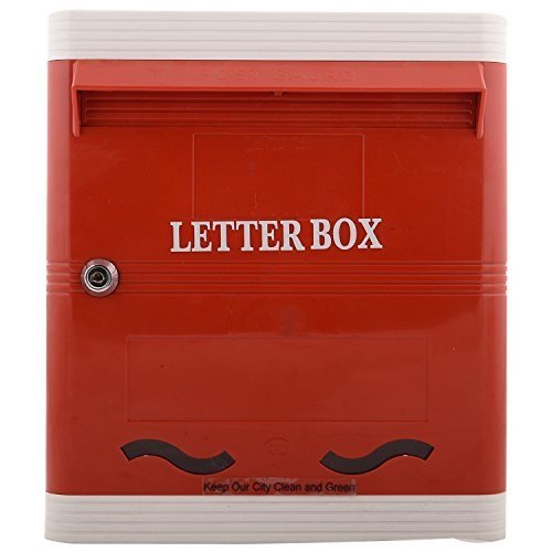 Lamba's Letter Box Wall Mounted Plastic Body in Red Color-PG01RW ...