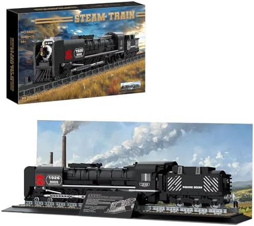 Amazon.com: Falagil Steam Train Building Block Toy - Union Pacific 9000 ...