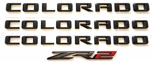 Amazon.com: 4X 2021 +Colorado ZR2 Emblems Badge 3D Door Tailgate ...