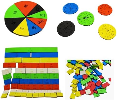 Buy The Labworld Mathematics Wheel Fraction Circles &SquareLearning ...
