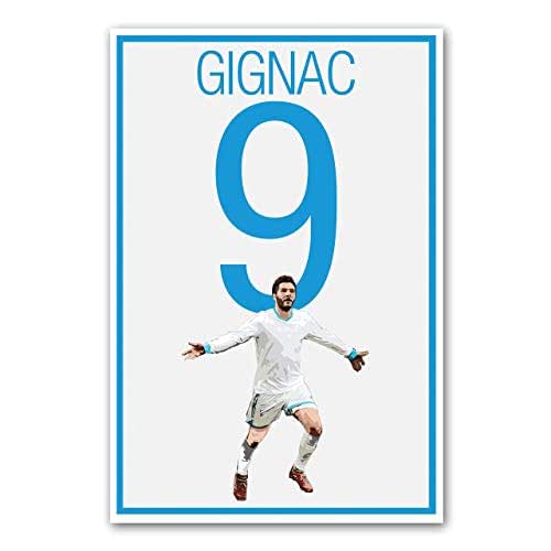 Amazon.com: André-Pierre Gignac Poster - Olympique de Marseille Art ...