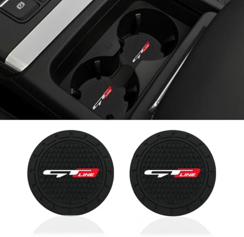 Amazon.com: 2 Pcs Black car Cup Holder Coaster Compatible with GT LINE ...