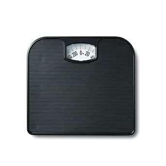 Amazon.com: Dial Body Scale, Black, Analog Bathroom Scale : Health ...