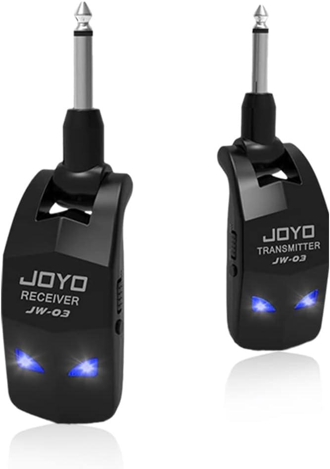 Amazon.com: JOYO 2.4GHz Wireless Guitar System 4 Channels Rechargeable ...