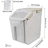 Amazon.com: RUIAN 2Pcs Large Flour Storage Container Bin 25Lb Airtight ...