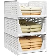 Amazon.com: Pinkpum Large Shoe Organizer Storage Boxes for Closet ...