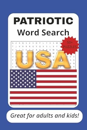 Patriotic Word Search Puzzle Book: Word Searches with Easy to Read ...