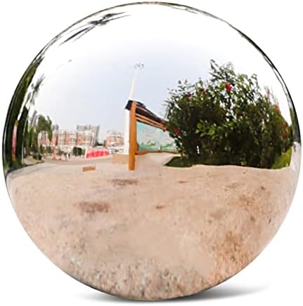 Amazon.com: VCUTEKA Gazing Ball, 10" Stainless Steel Mirror Ball ...