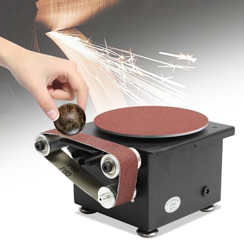 Mini Belt Disc Sander 6-Inch Sanding Disc 1.2 x 15 Inch, Small Spindle ...