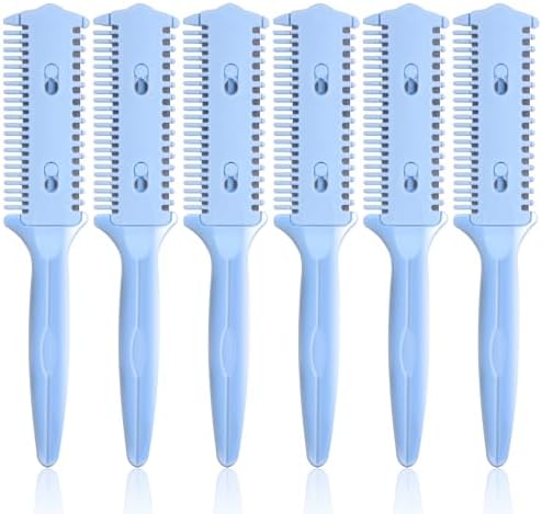 Amazon.com : 6pcs Razor Comb Double Sided Hair Cutting Razor Split Ends ...