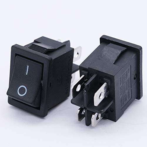 Snapklik.com : Mxuteuk 5pcs Snap-in DPST Rocker Switch Toggle Power ON ...