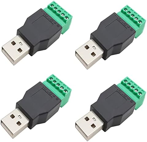 Amazon.com: CGTime USB 2.0 A Screw Terminal Block Connector USB 2.0 A ...