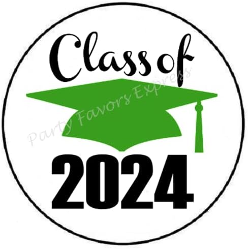 Amazon.com : 48 Class of 2024 Envelope Seals Labels Stickers 1.2" Round ...