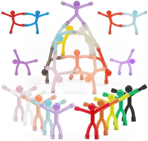 Amazon.com: 10Pcs Man Magnetic Toy Colorful Humanoid Magnetic Toys ...