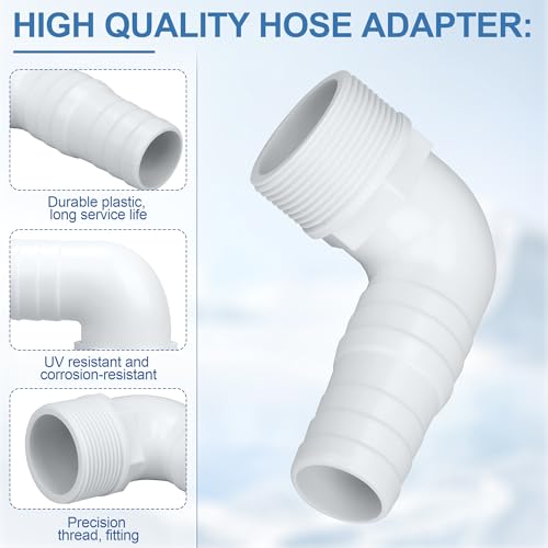 1 1/2 Inch Pool Hose Adapter Fitting for Above Ground Pool Pumps ...