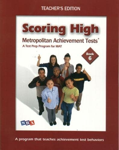 Scoring High on the MAT 8, Teacher Edition with Poster, Grade 6 ...