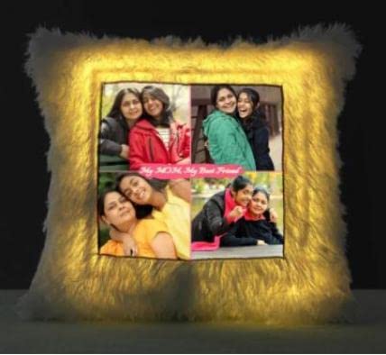 Buy Personalized LED Photo Cushion/Pillow with Filler, Imported Light ...