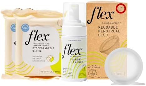 Amazon.com: Flex Reusable Disc Starter Bundle | Reusable Menstrual Disc ...