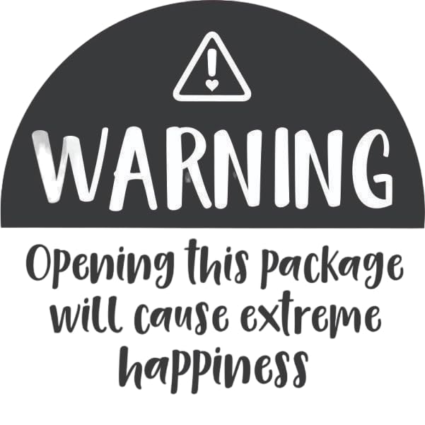 Balaji Marketing Craft Self Adhesive (Warning) Stickers Round 2 inches ...