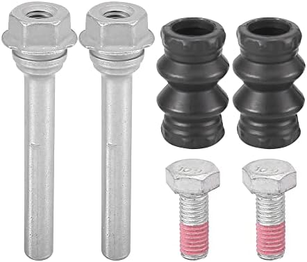 X AUTOHAUX 1 Set Car Rear Brake Caliper Slider Pin Metal Silver Tone ...