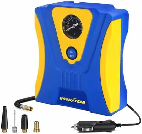 GOODYEAR Portable Car Tyre Inflator Compressor | 3M Cigarette Lighter ...