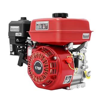 Amazon.com : 7.5HP Gas Engine Horizontal Shaft, 212cc 4 Stroke Pull ...