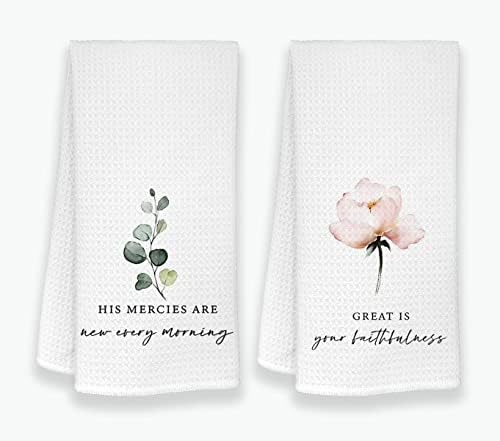 Amazon.com: ZJSYXXU Christian Bible Verse Scripture Kitchen Towels ...