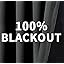 Amazon.com: Yakamok 100% Blackout Curtains 84 Inches Long, 2 Thick ...