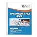 Uinkit 100 Sheets Laser Transparency Film 8.5x11 Color Transparent ...