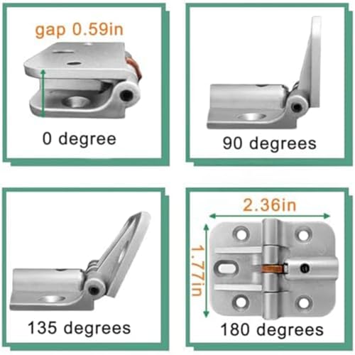 Comphic Adjustable 180 Degree Hinge, Locking Hinge Folding Hinge ...