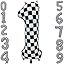 Amazon.com: Eoopoon 42 Inch Checkered Number Balloon 1, 1th Race Car ...