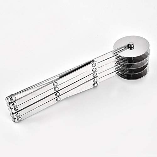 5 Wheel Stainless Steel Pastry Cutter,Expandable Pizza Slicer ...