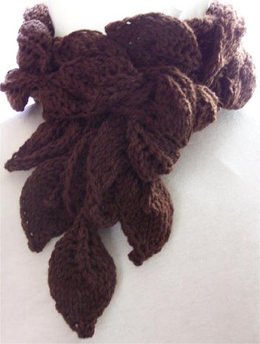Tangled Hand Knitting Leaf Scarf Pattern Individual Pattern - Kindle ...