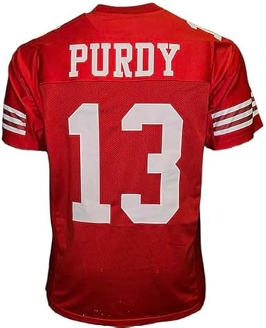 Amazon.com : Brock Purdy Red Football Jersey : Clothing, Shoes & Jewelry