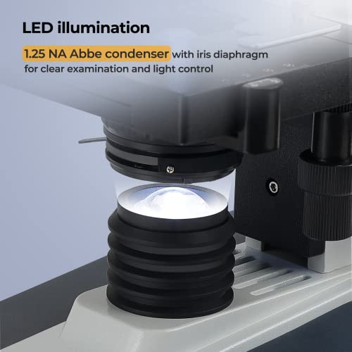 Snapklik.com : Lab Compound Trinocular Microscope 40X-2500X ...