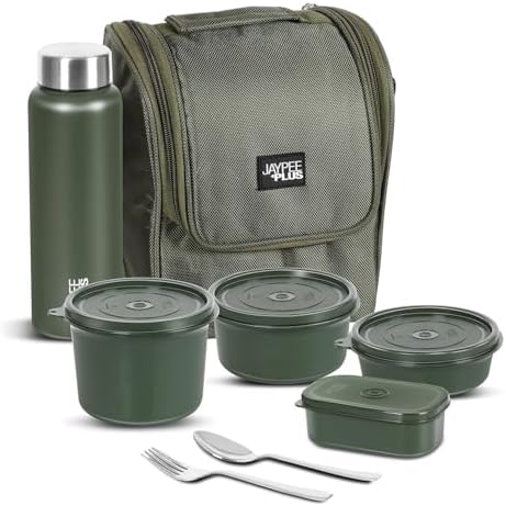 Buy Jaypee Plus 1390 ml Stainless Steel Office Lunch Box | BPA Free ...