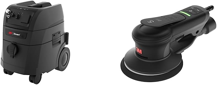 3M Xtract Portable Dust Extractor and Electric Random Orbital Sander ...
