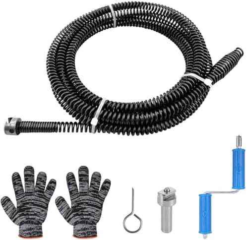 Zocipro Drain Snake Unblocker for Electric Pipe Cleaning Machine, 18Ft ...