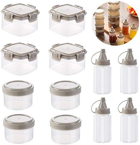 Amazon.com: beyonday 12pcs Mini Bento Seasoning Boxes Sauce Squeeze ...