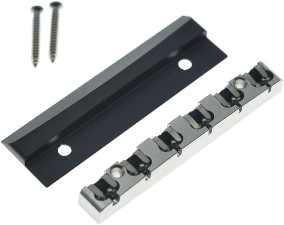 Amazon.com: KAISH 42mm Solid Brass Guitar Nut Height Adjustable Curved ...