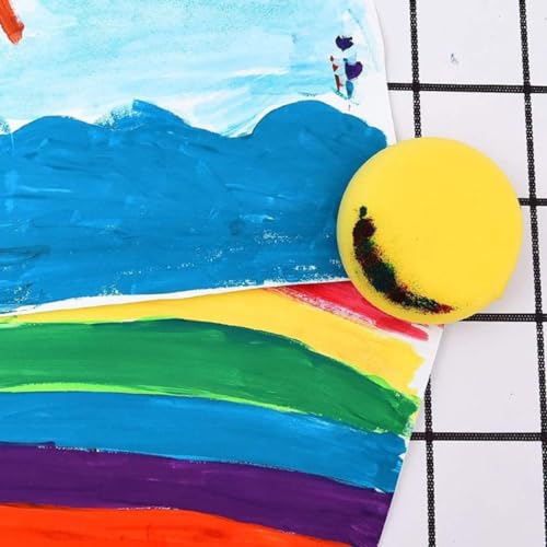 STAHAD 25pcs Drawing Sponge Artist Sponges for Acrylic Painting Artist ...