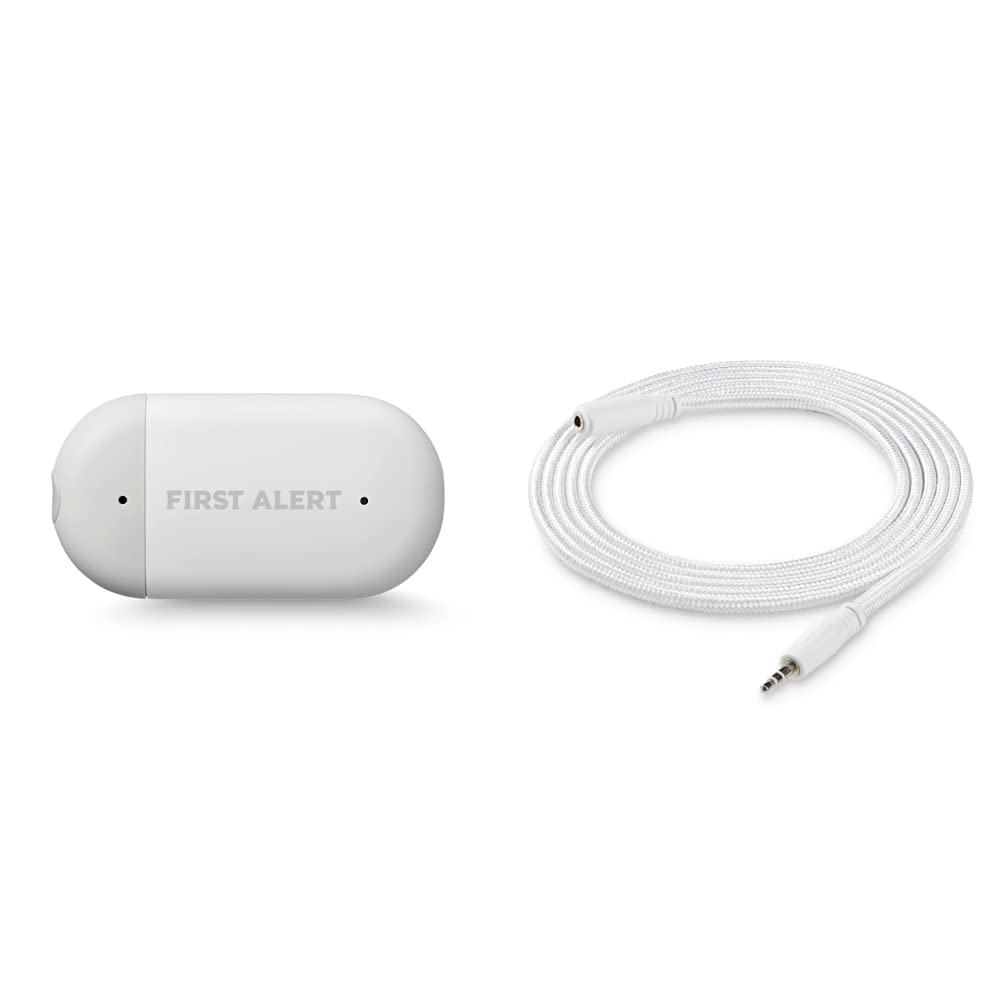 First Alert L1 WiFi Water Leak and Freeze Detector + 5 FT Cable Sensor ...