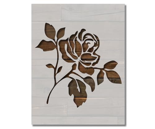 Amazon.com: Flower Rose Stencil Template Reusable for Painting on Walls ...