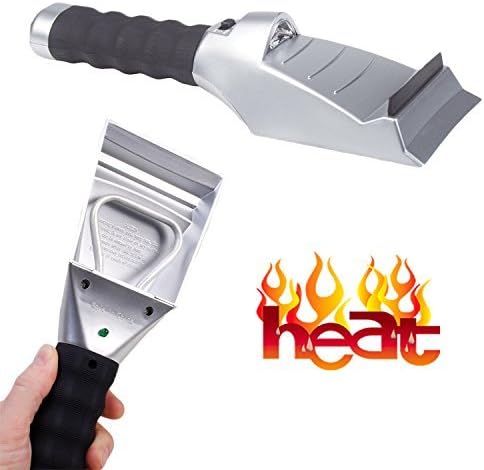 Heated Snow Ice Scraper for Car - Electric Heated Auto Windshield ...
