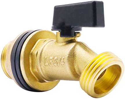 Amazon.com: 2 Pack Rain Barrel Spigot Kit, Brass Water Tank Faucet with ...