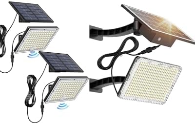 JACKYLED Motion Sensor Solar Lights＆1000 Lumens 48 LED Solar Lights ...
