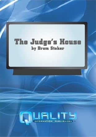 The Judge's House: Bram Stoker: 0844896016581: Amazon.com: Books